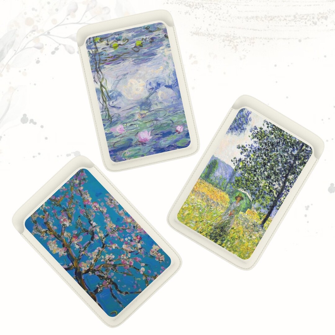 Claude Monet Magsafe Wallet, Magnetic Water Lilies Wallet Compatible ...