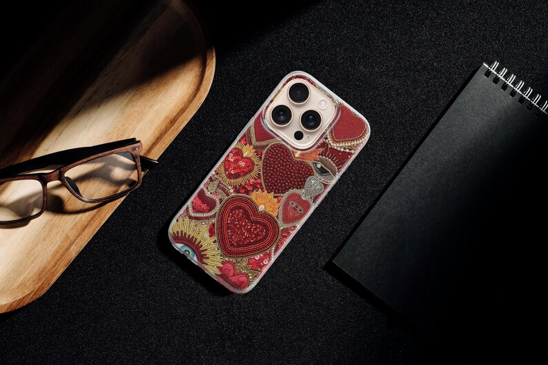 Red Coquette Collage Phone Cases RED Heart Cover TPU Gel for iPhone ...