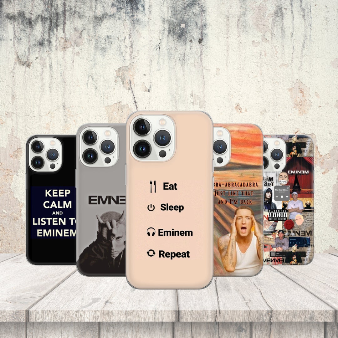 Rap God Eminem Phone Case Lyrics Music Legend Collage Cover for iPhone ...