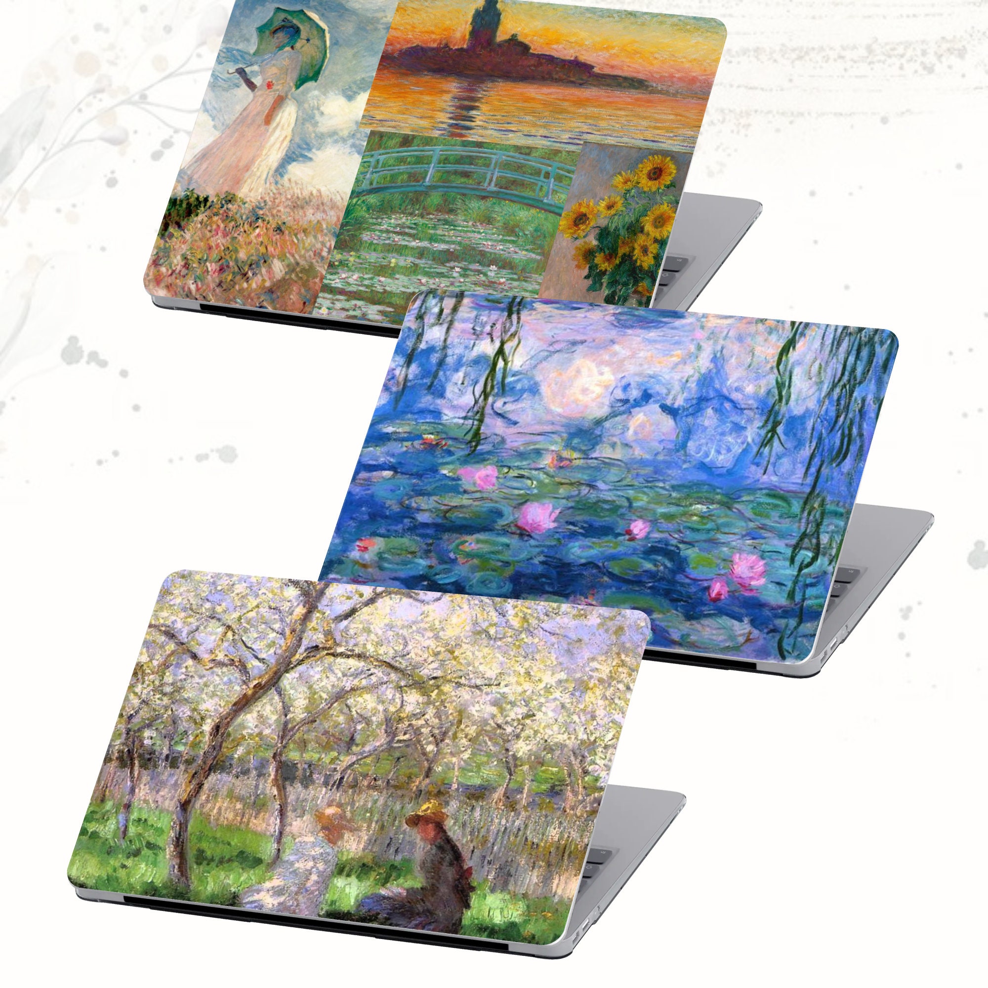 Claude Monet Mac Book Case Monet Paintings Laptop Cover, Artwork Hard ...