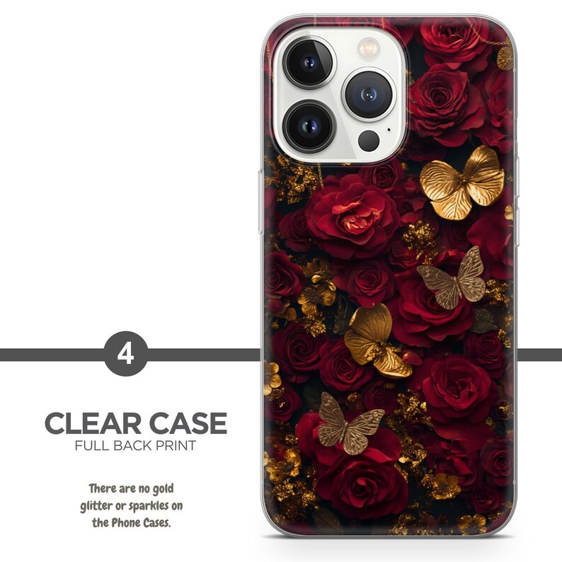 Red Coquette Collage Phone Cases RED Heart Cover TPU Gel for iPhone ...