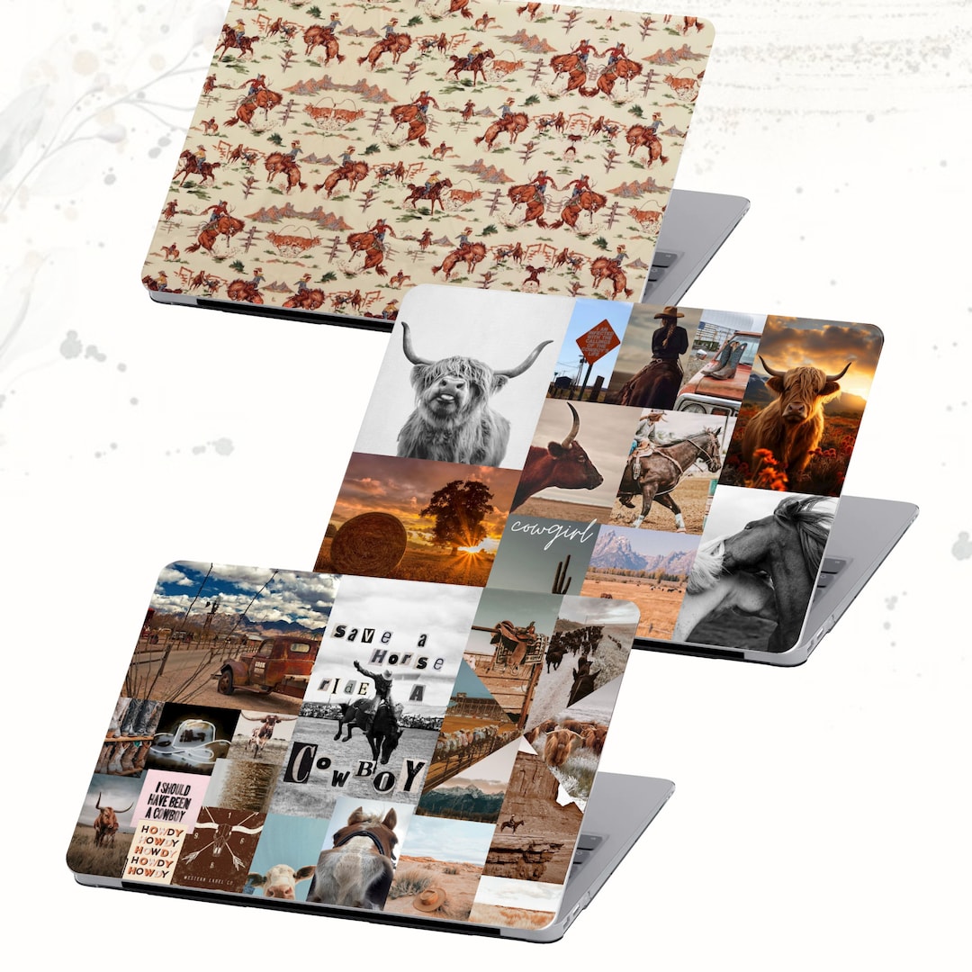 Western Mac Book Case Cowboy Laptop Cover, Cowgirl Hard Bumper, Rodeo ...