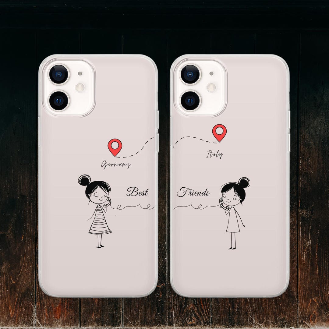 Best Friends Couple Matching Phone Cases for iPhone 17 Pro Max, 16e, 15 ...
