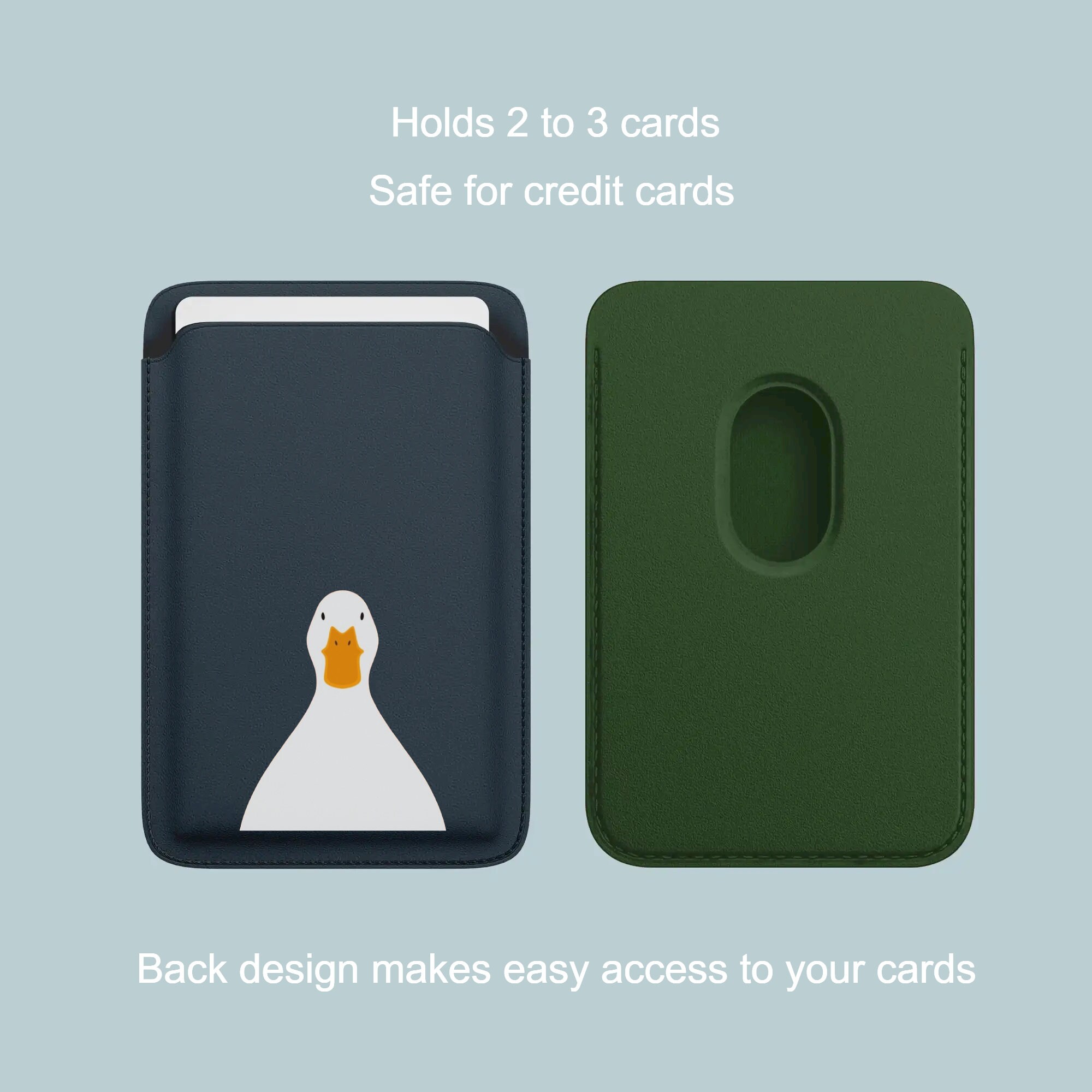 Duck Magsafe Wallet, Magnetic Cute Goose Wallet Compatible With iPhone ...