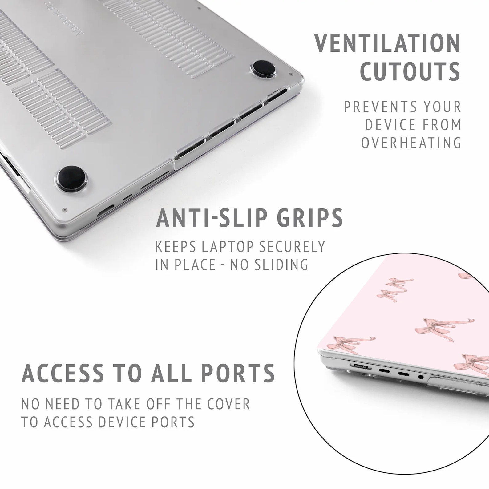 Cute Bow Mac Book Case Pink Bow Laptop Cover Ribbon Hard - Etsy