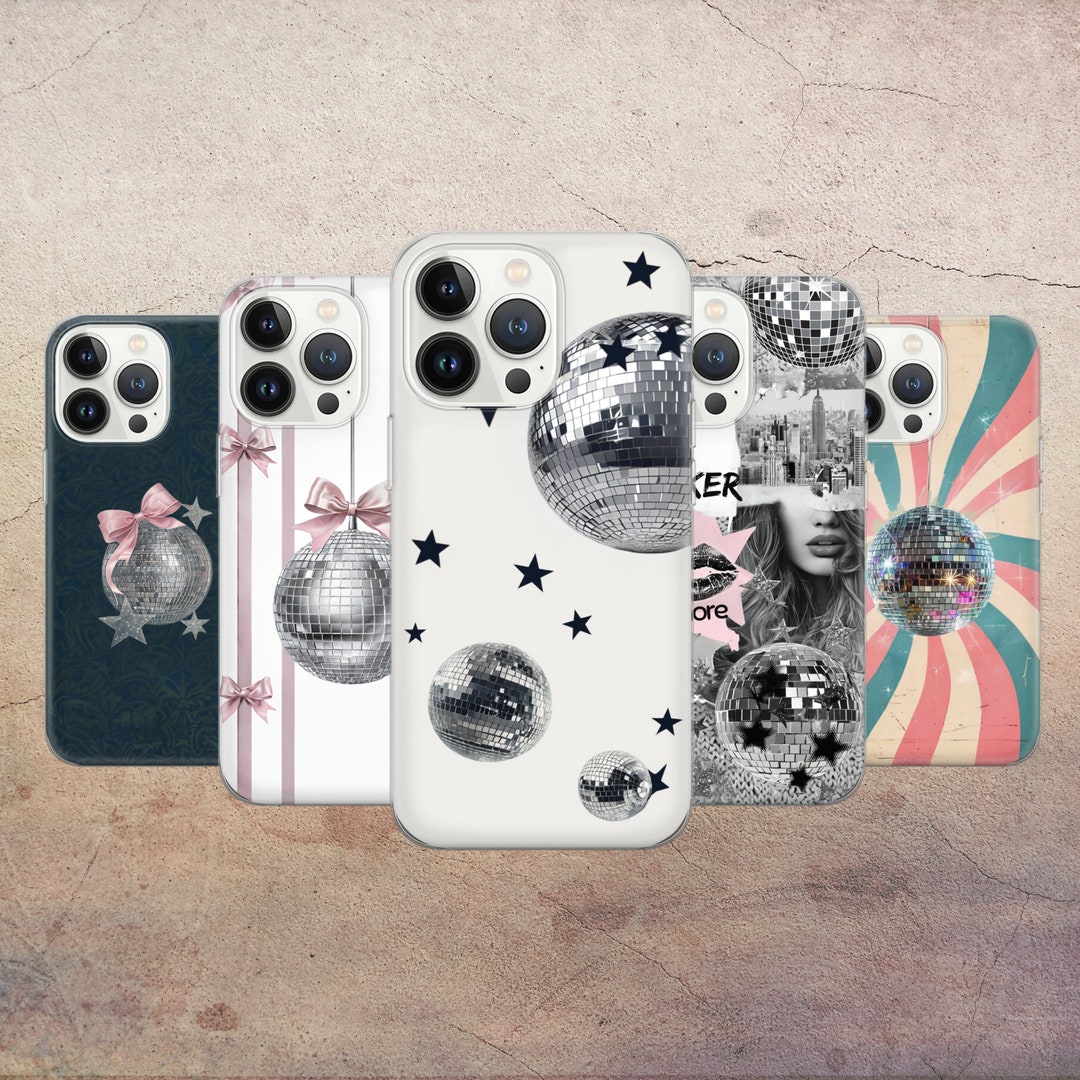 Disco Ball Phone Case Shiny Mirror Ball Cover for iPhone 16e, 15, 14 ...