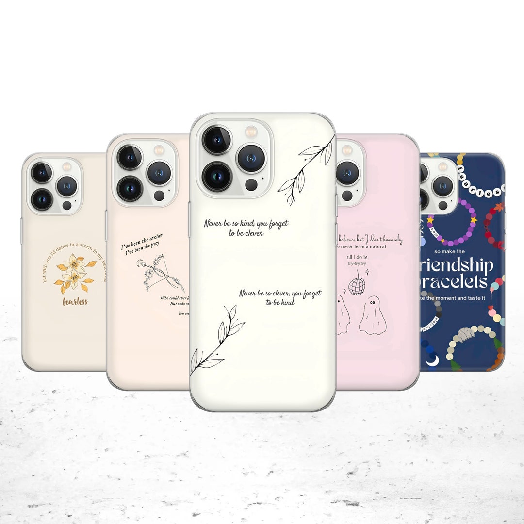 Aesthetic Swift Phone Case Folklore Taylor Cover for iPhone 15pro, 14, 13, 12, 11, Google Pixel ...