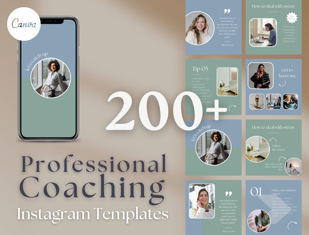 Coach Template Bundle Canva Coaching Bundle Instagram Coach Template ...