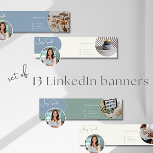 Editable Professional Linkedin Banner, Linkedin Banner With Contact ...