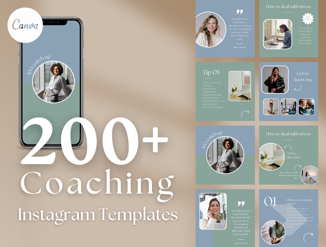 Coach Template Bundle Canva Coaching Bundle Instagram Coach Template ...