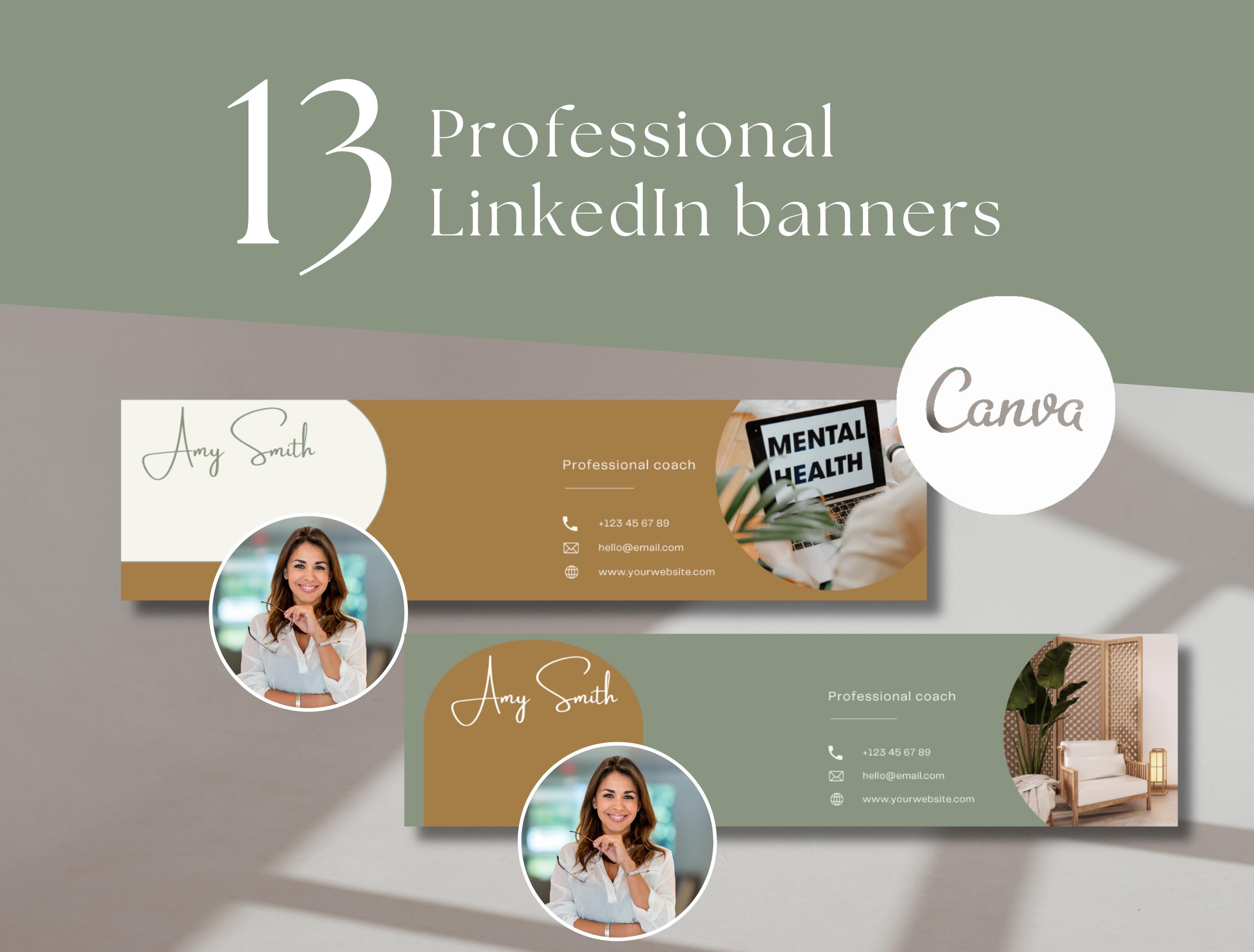 Professional Linkedin Banner Canva Linkedin Template Editable Linkedin ...