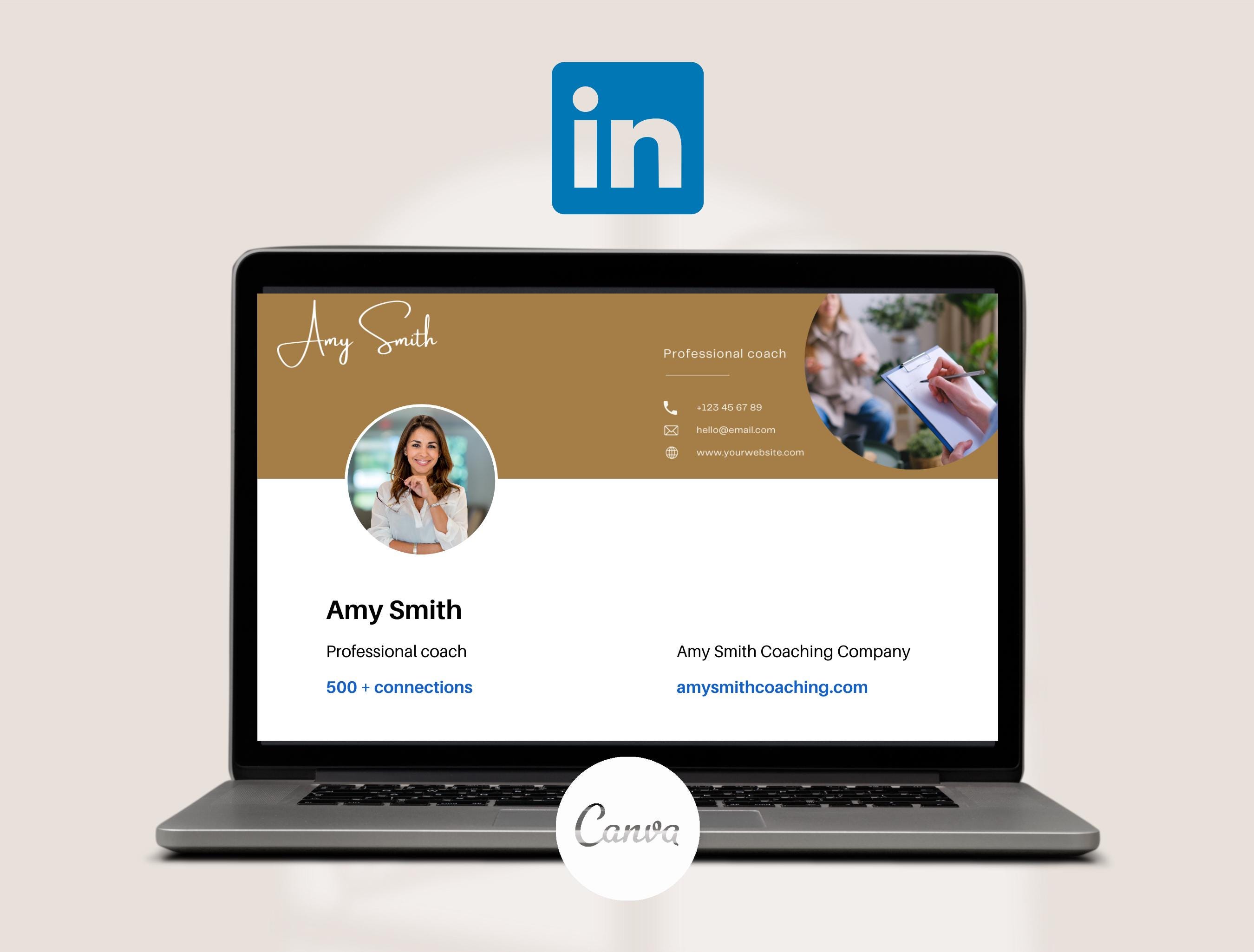 Professional Linkedin Banner Canva Linkedin Template Editable Linkedin ...