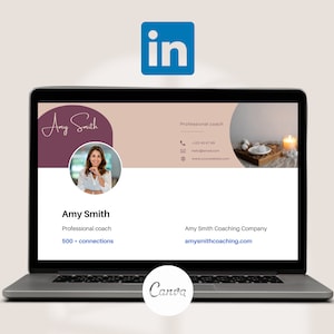 Editable Professional Linkedin Banner, Linkedin Banner With Contact ...