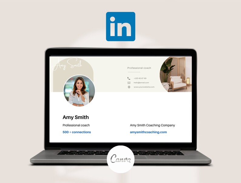 Linkedin Banner Canva Linkedin Template Professional Banner Editable ...