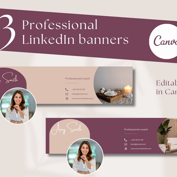 Linkedin Banner Canva - Etsy