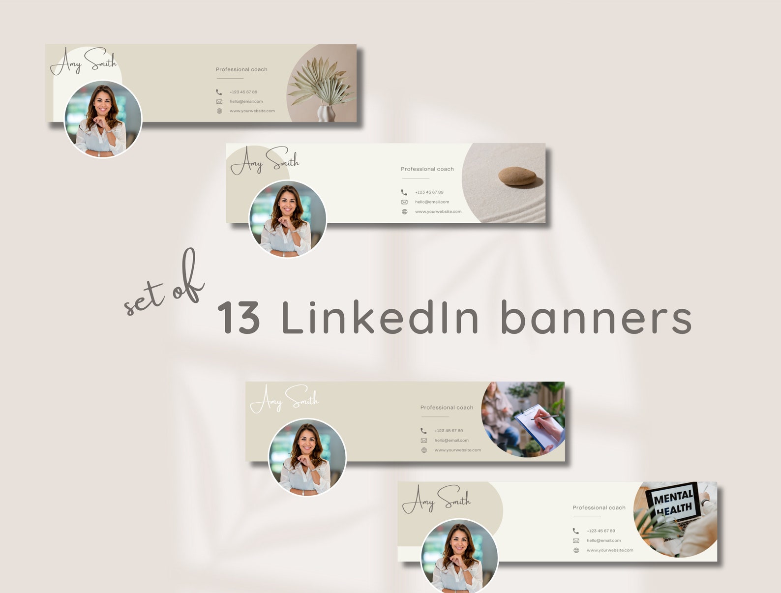 Linkedin Banner Canva Linkedin Template Professional Banner Editable ...