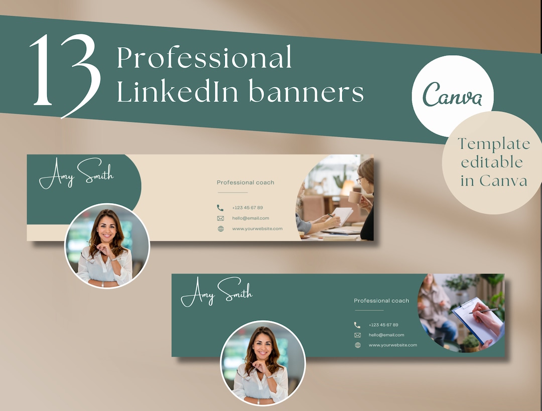 Linkedin Banner Canva, Linkedin Banner Templates, Editable Linkedin ...