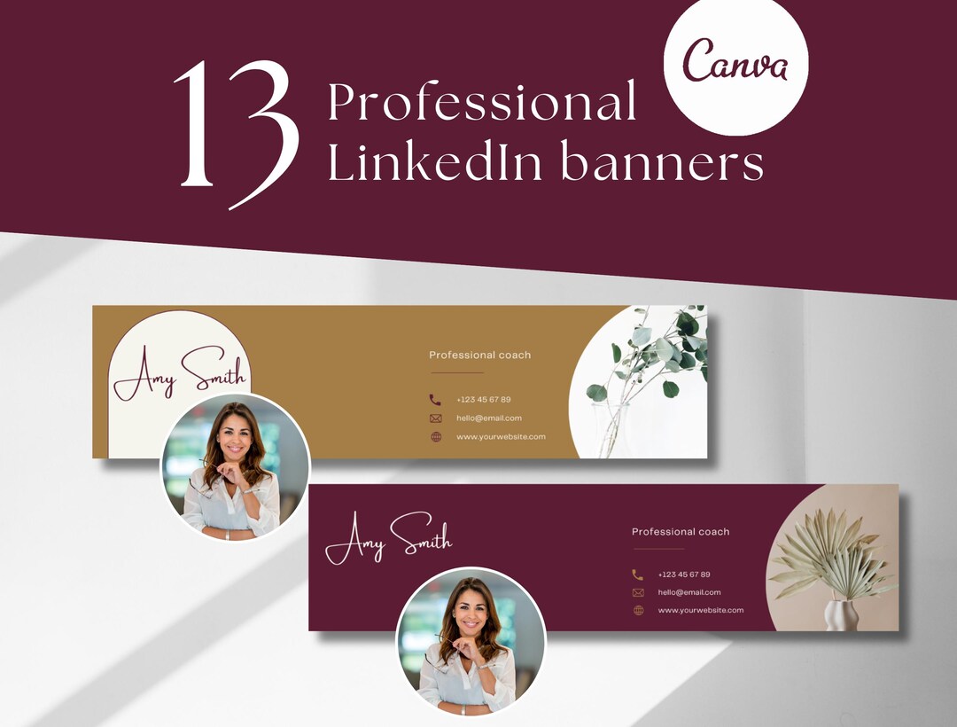 Professional Linkedin Banner Canva Linkedin Template Editable Linkedin ...