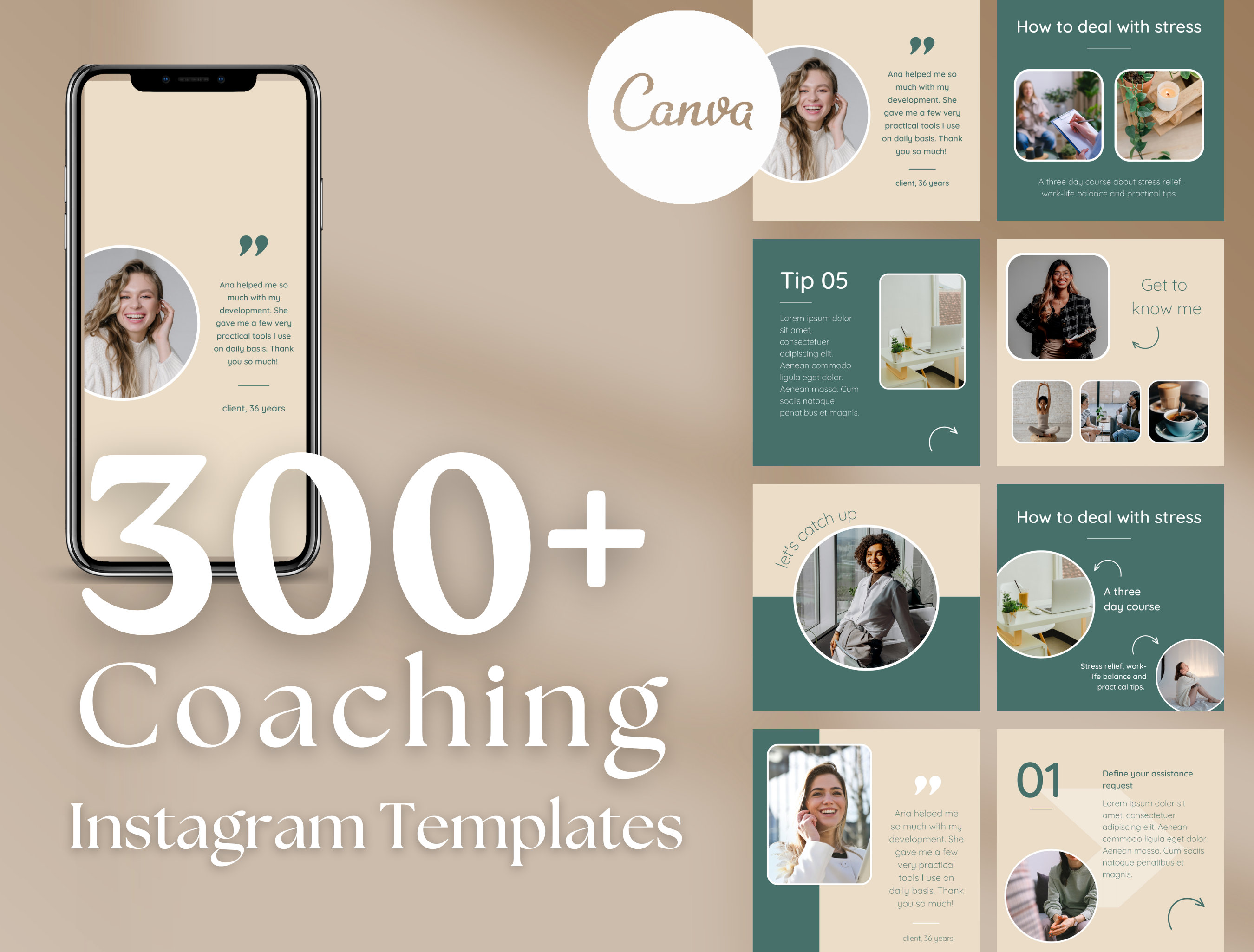 Coaching Instagram Templates Life Coach Social Media Templates Coach ...