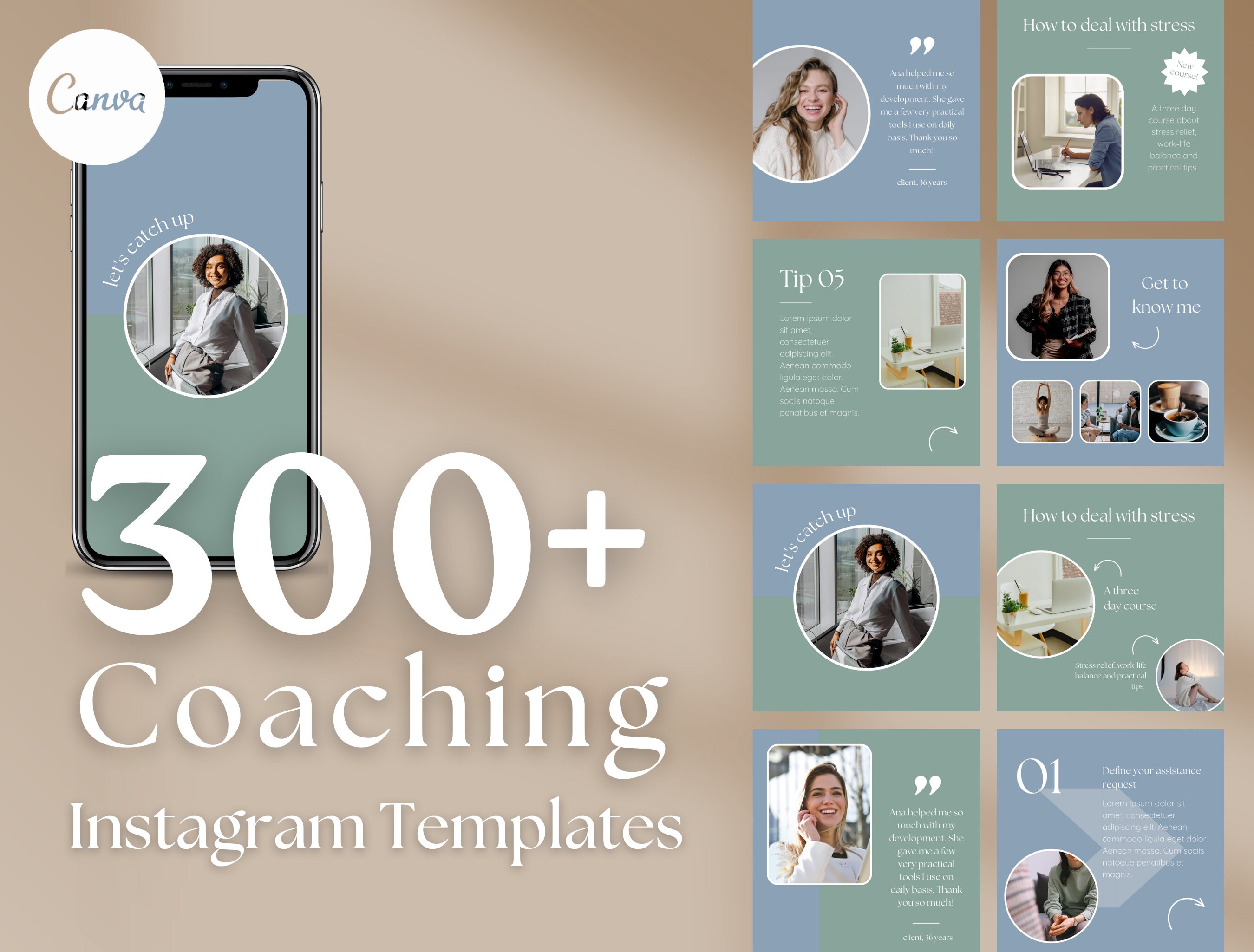 Coach Template Bundle Canva Coaching Bundle Instagram Coach Template ...