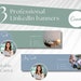 Editable Professional Linkedin Banner With Contact Info, Green Linkedin ...