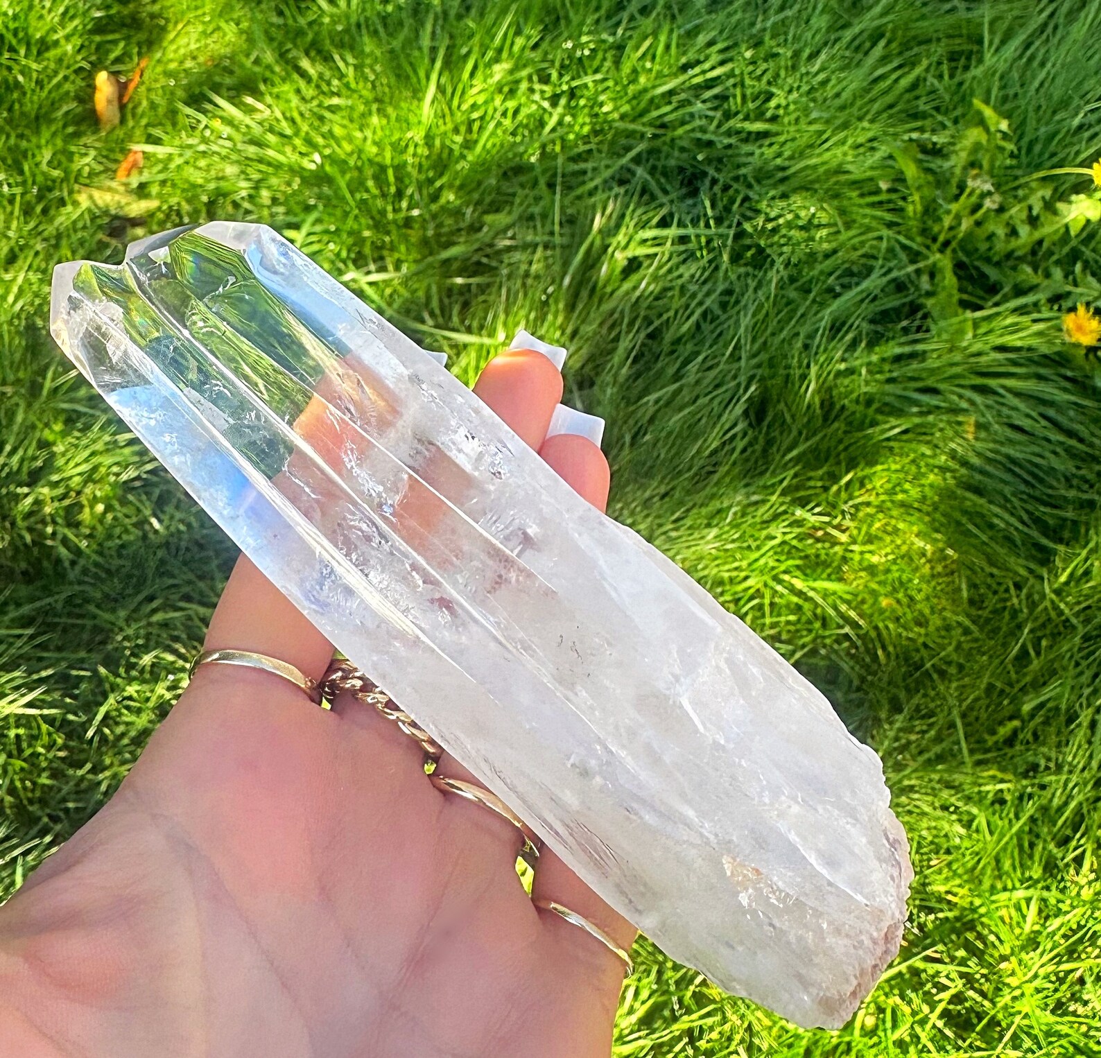 Divine Union Beautiful Large Polished Tween Lemurian Seed Crystal Master Healer Quartz Ascension ...