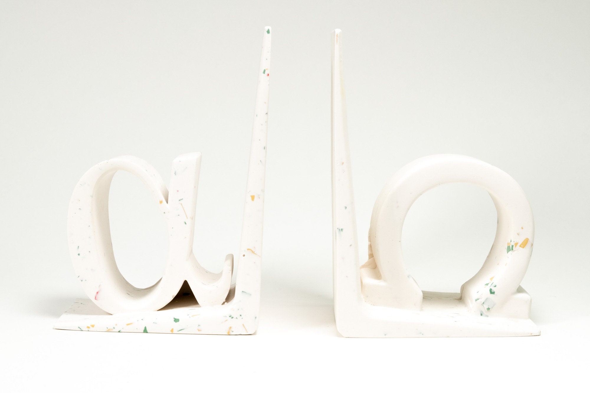 Alpha and Omega - Greek Letters Bookend Sculpture, Coffee Table Book ...