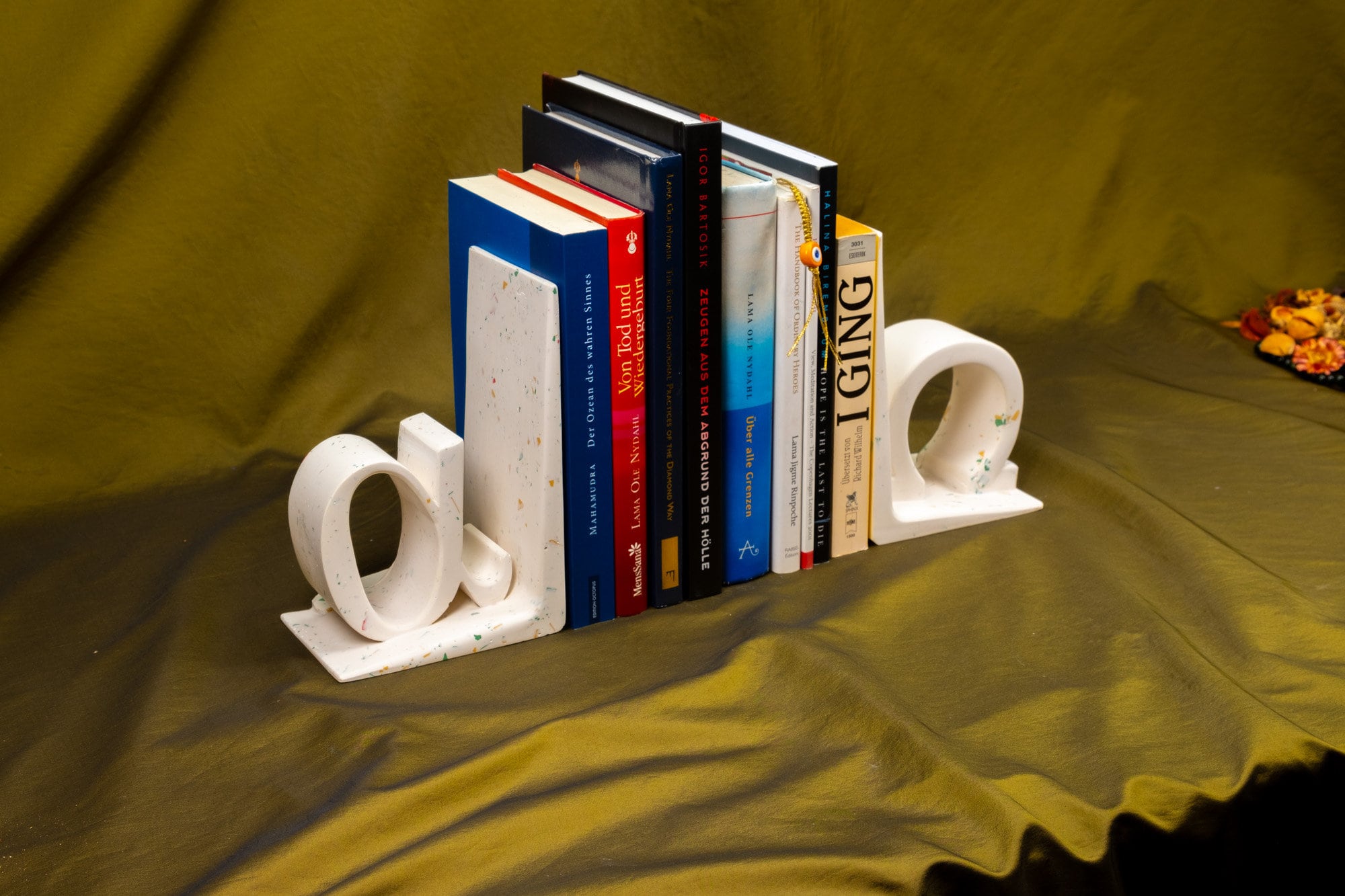 Alpha and Omega - Greek Letters Bookend Sculpture, Coffee Table Book ...