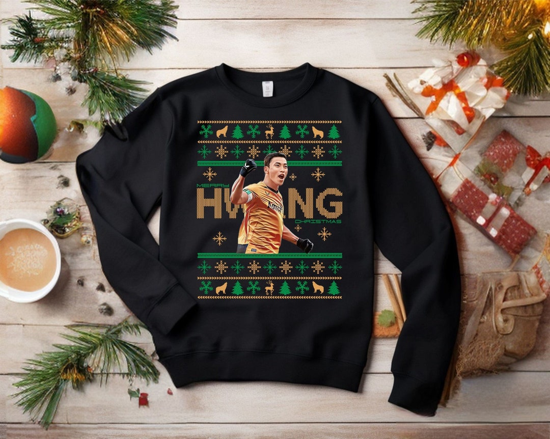 WOLVES HWANG Christmas Jumper Gift Present Adults Mens Kids Sweatshirt ...