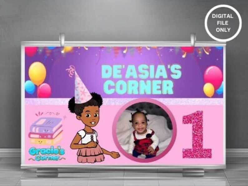 Gracies Corner Backdrop Custom Backdrop Gracies Corner Party Theme ...