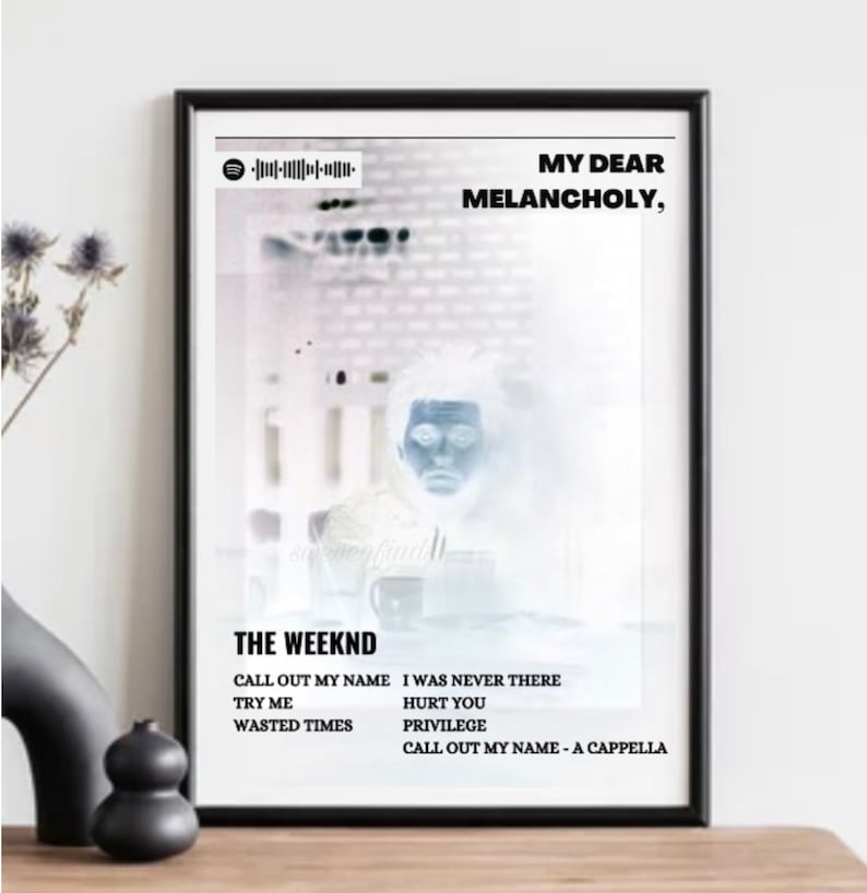 The Weeknd, the Weeknd Poster, Music Poster, Tracklist Poster, Music ...