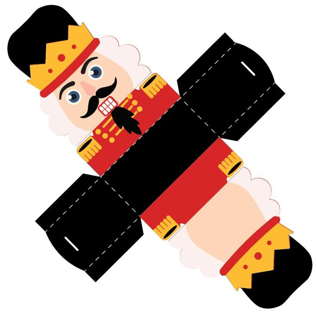 Nutcracker Gift Box, Gift Card Holder, SVG and PNG Files. Compatible ...