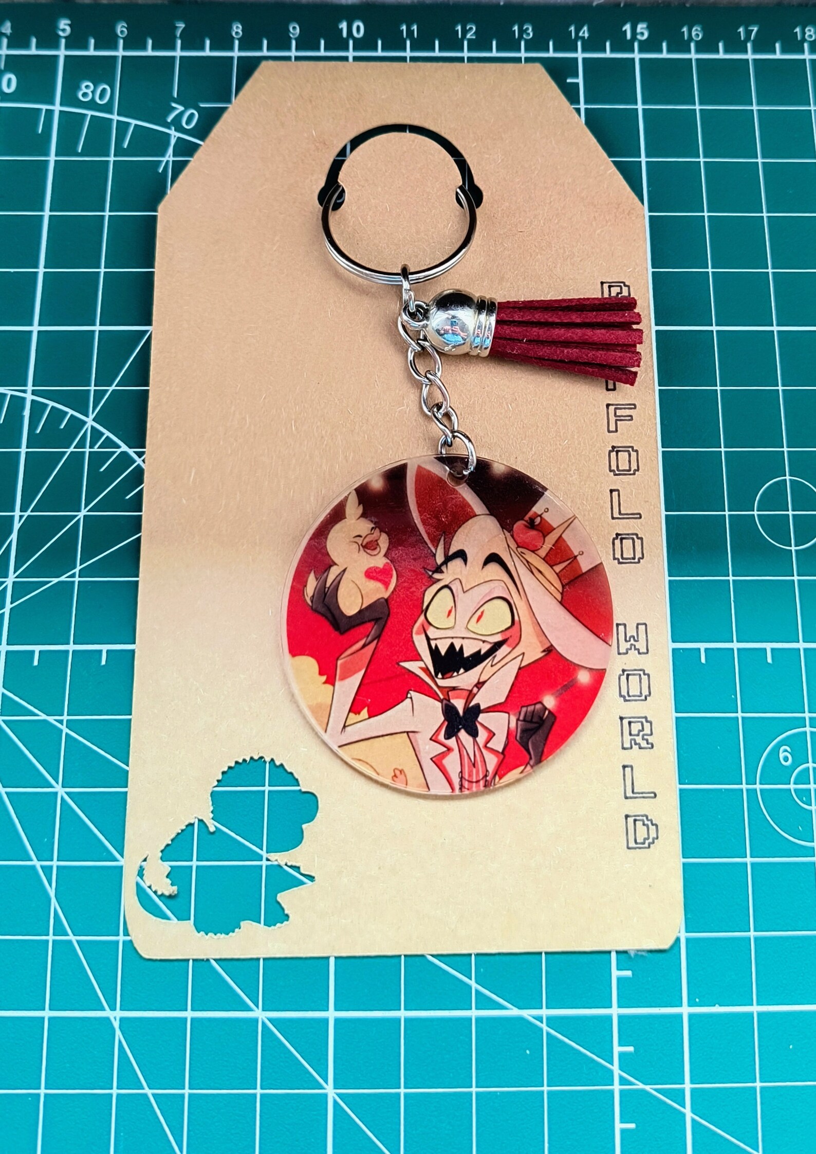 Hazbin Hotel Keychain, Lucifer Hazbin Hotel Keychain, Gift for Hazbin ...