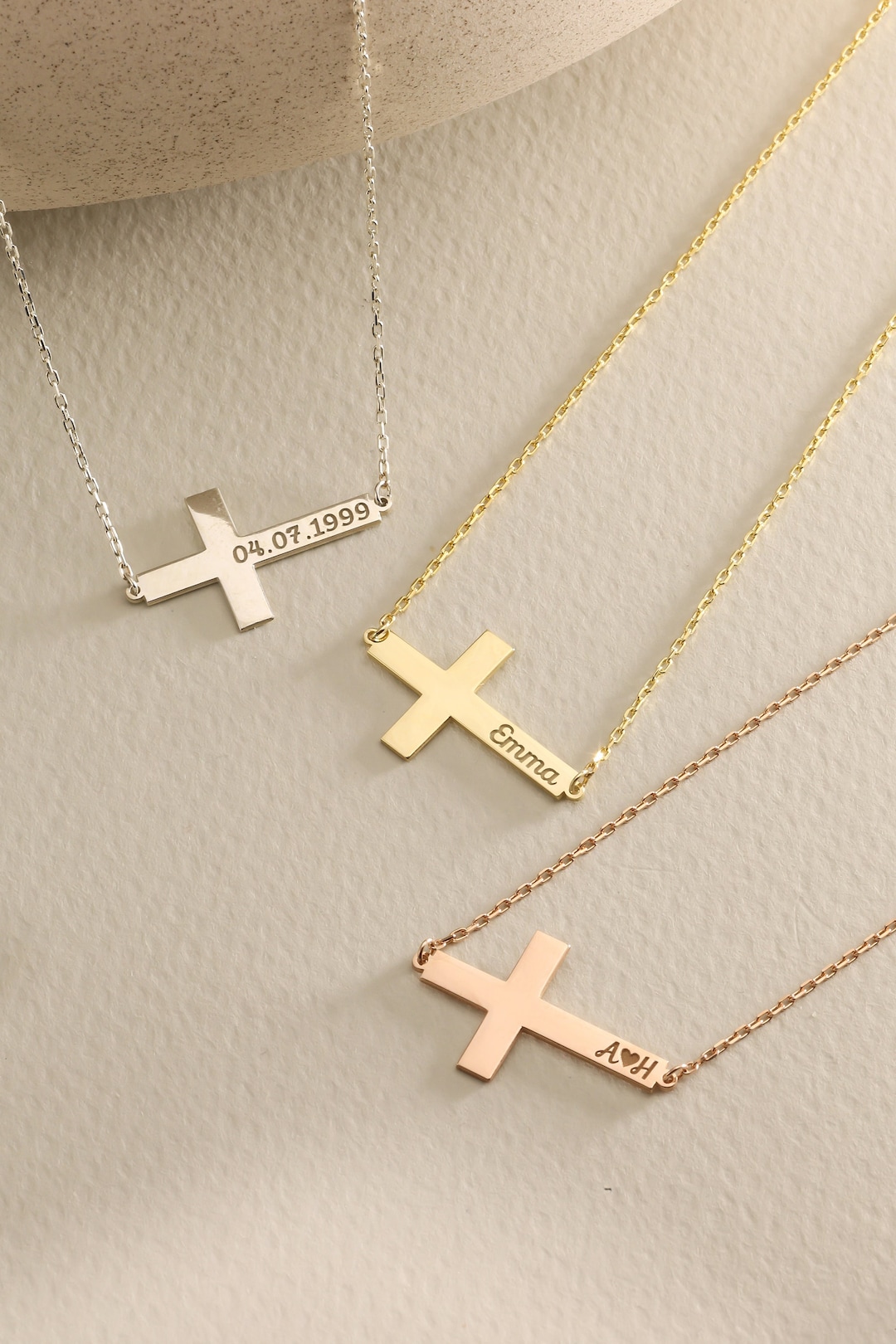 Cross Name Necklace, Personalized Cross Necklace, Christian Gifts ...