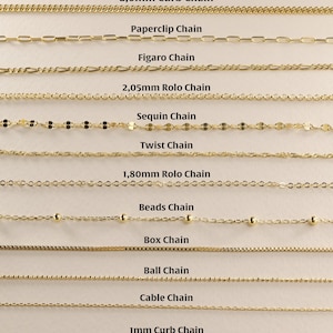 14K Gold Name Necklace, Curb Chain Name Necklace, Personalized Name ...