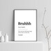 Bruh Boys Room Prints Kids Room Decor Dictionary Definition Kids Slang ...