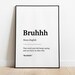 Bruh Boys Room Prints Kids Room Decor Dictionary Definition Kids Slang ...