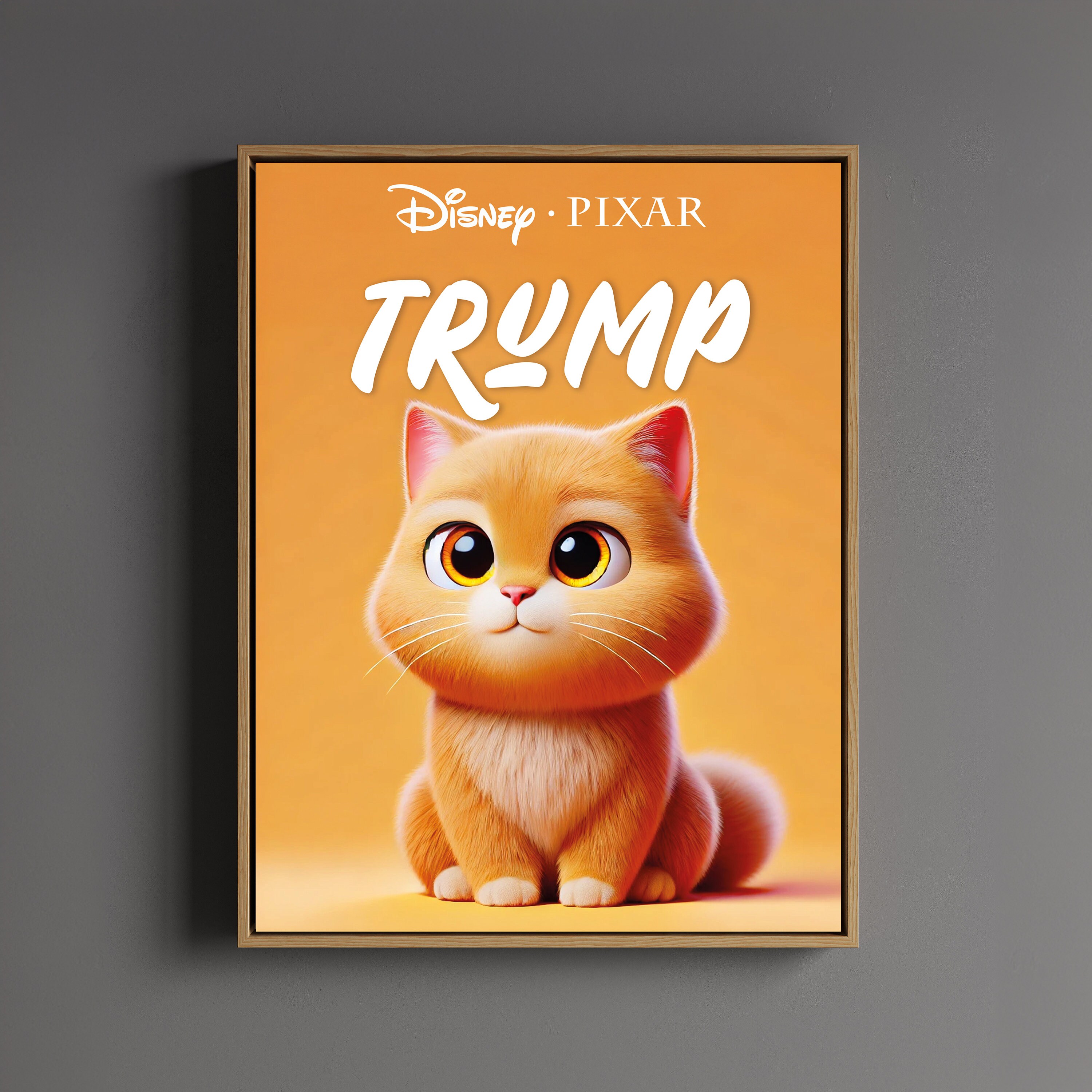 Disney Pixar Pet Cat Movie Poster Personalized Animation Print From ...