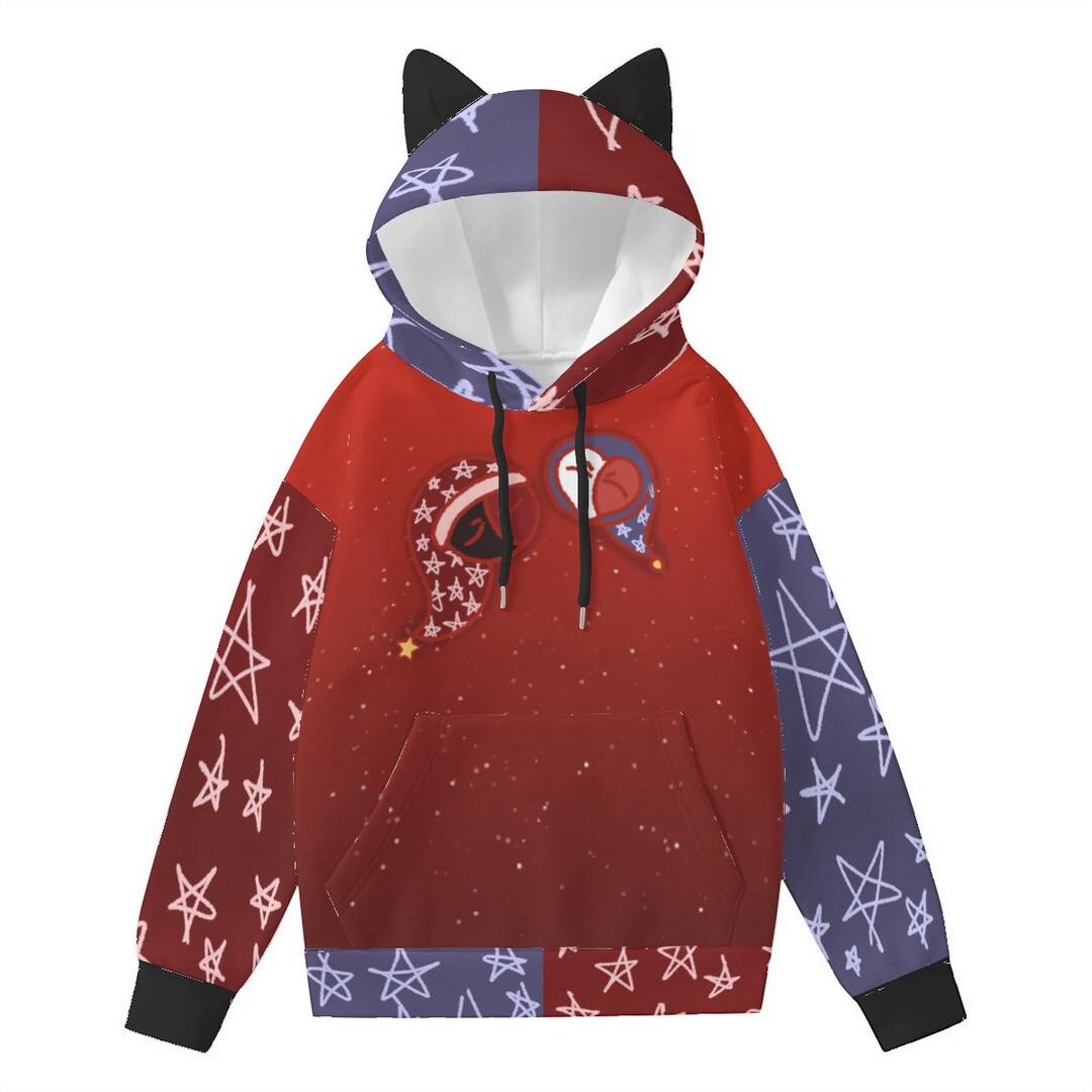 SAMS Bloodmoon Twins Inspired Cat Eared Hoodie - Etsy SAMS Bloodmoon Twins Inspired Cat Eared Hoodie - Etsy