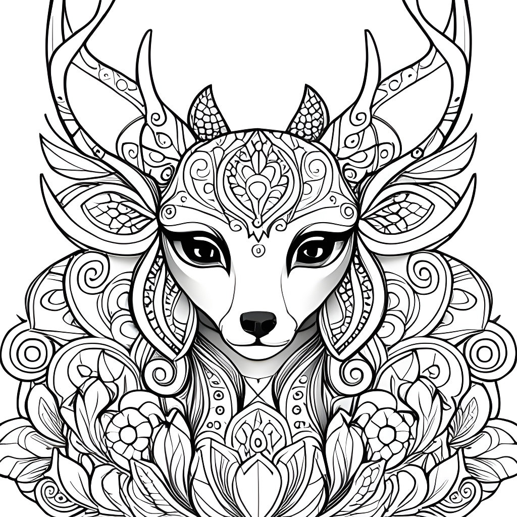 5 Coloring Pages for Adults, Kids and Teens to Relieve Stress, Cute ...