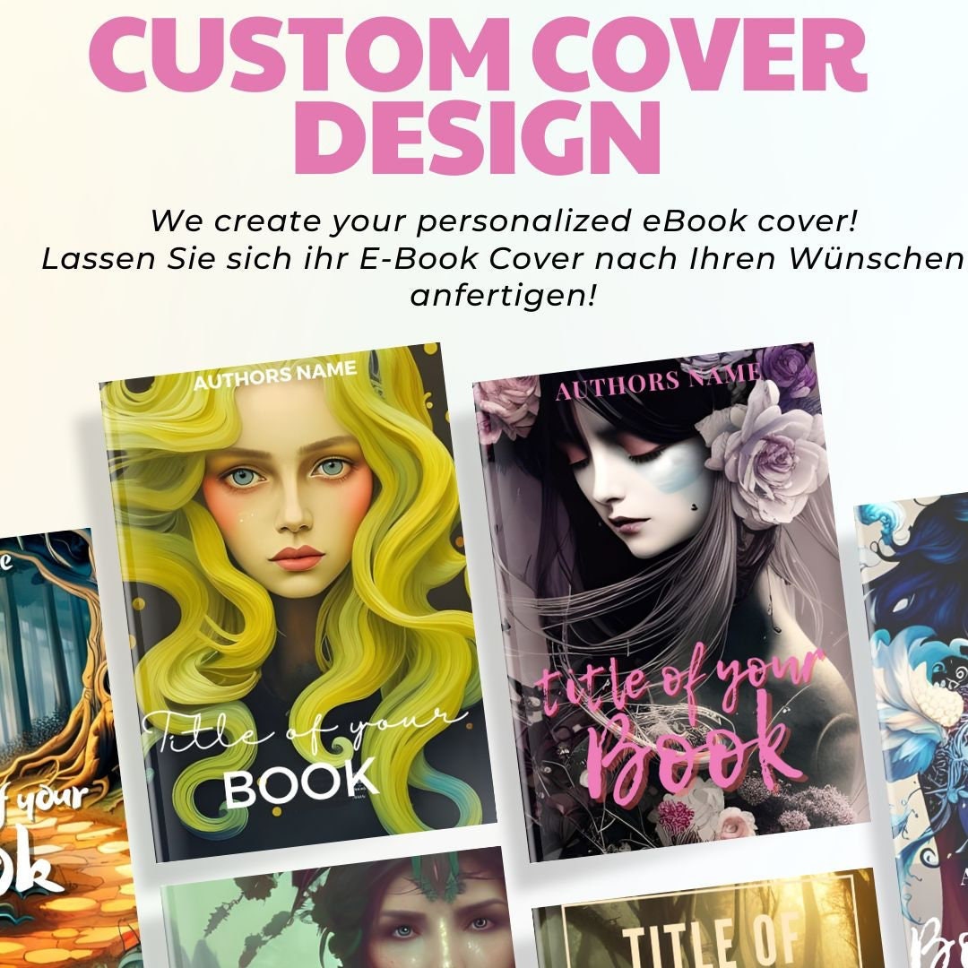 Individual E-book Cover Design Custom Design Kindle E-book - Etsy