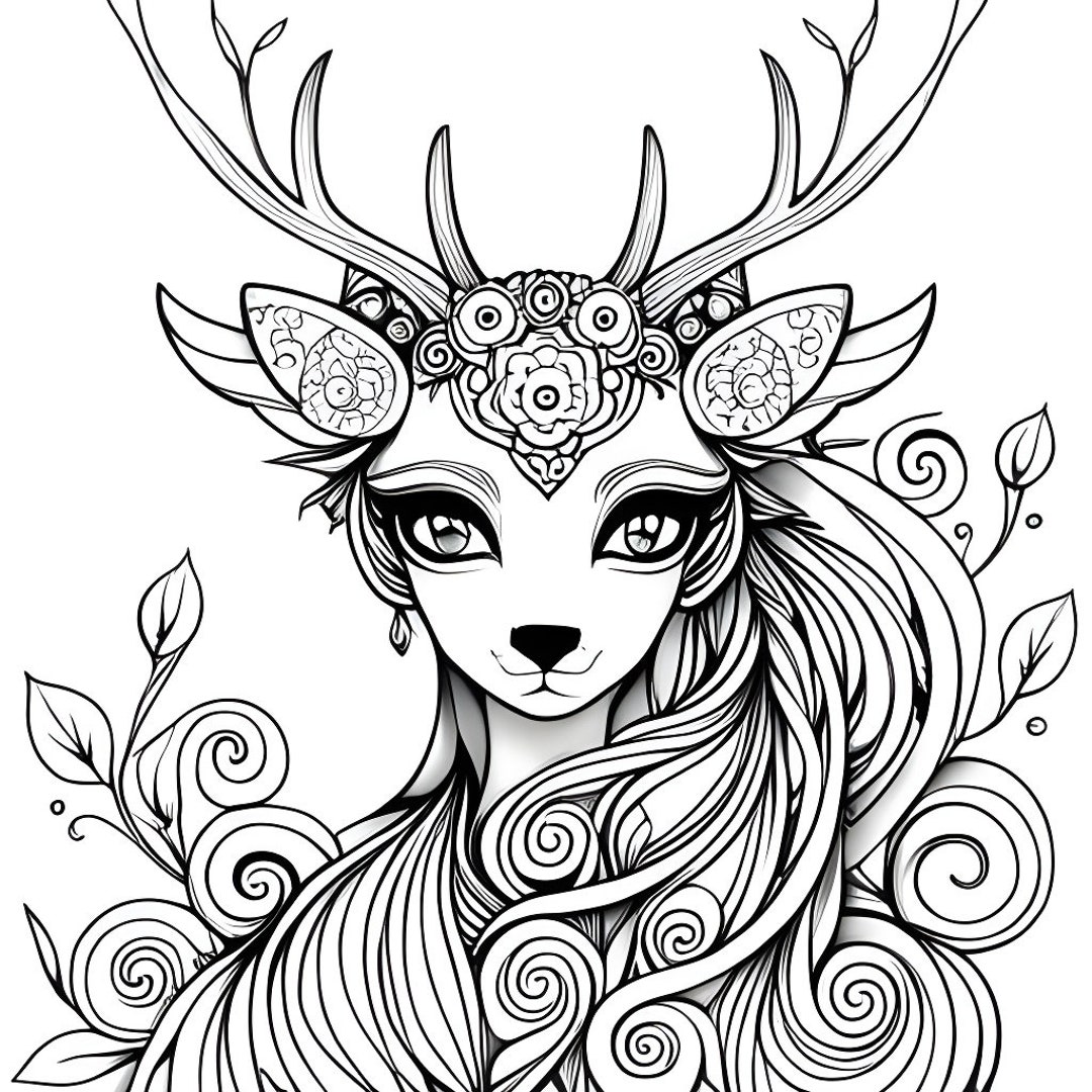 5 Coloring Pages for Adults, Kids and Teens to Relieve Stress, Cute ...