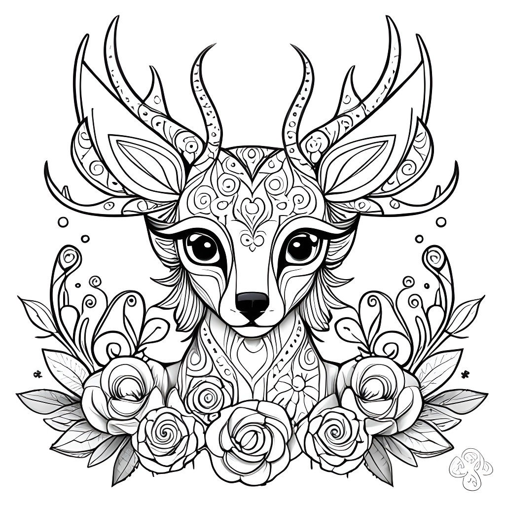 5 Coloring Pages for Adults, Kids and Teens to Relieve Stress, Cute ...