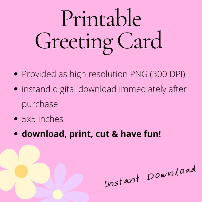 Printable Ghost Birthday Card Printable Digital Funny Birthday Card 5x5 ...