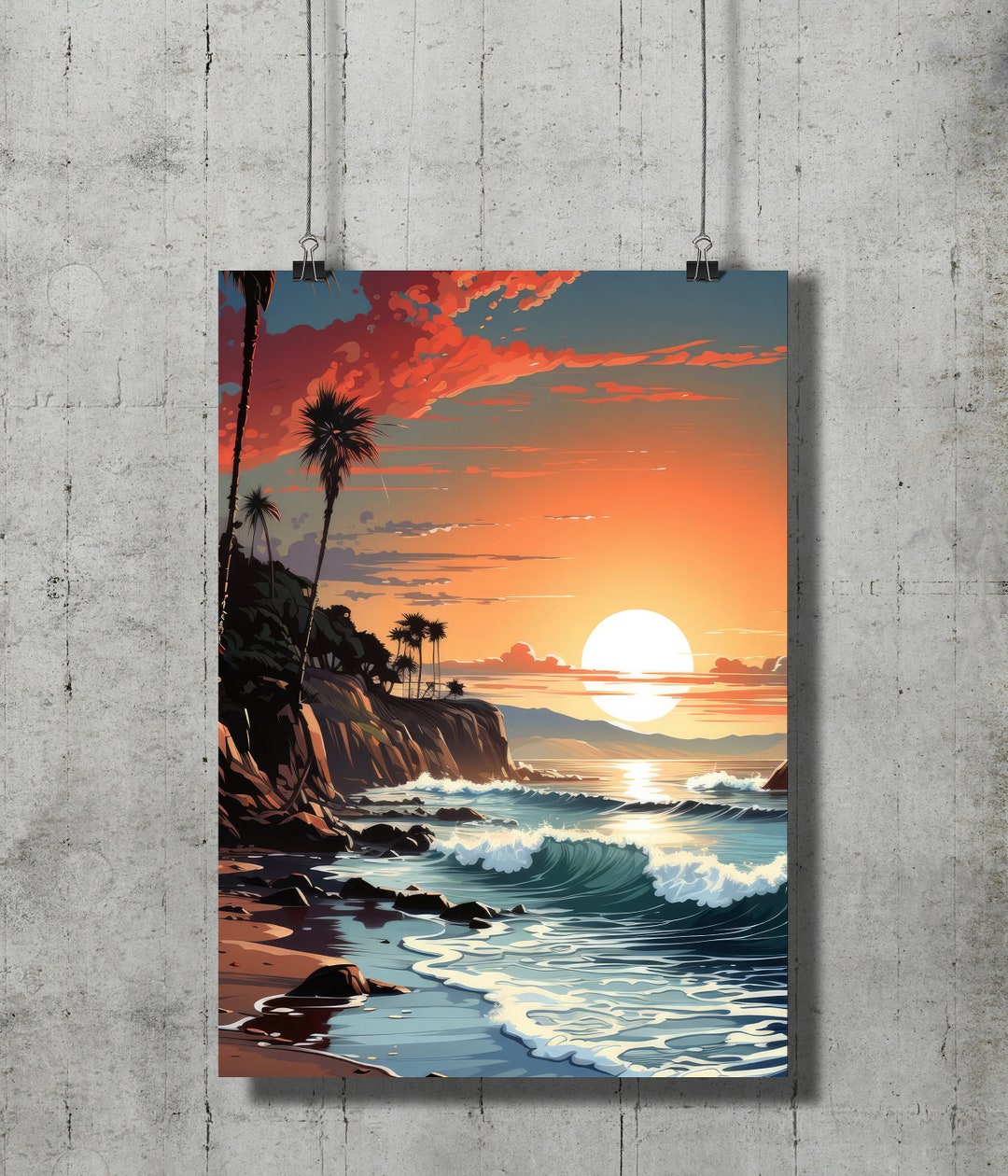 Poster | Landscapes | Sunset - Etsy