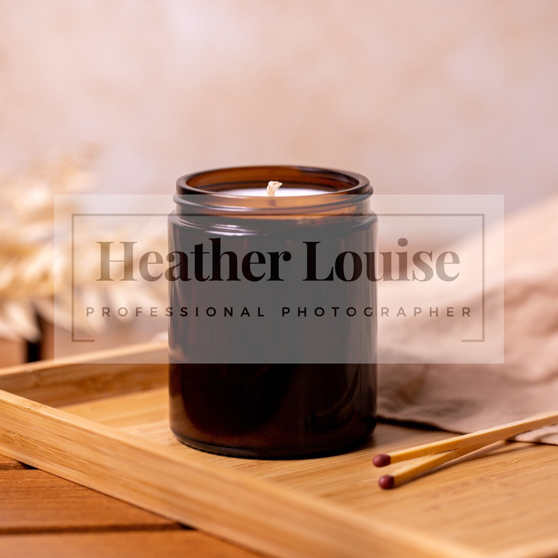 Blank Candle Mock up Images Mockup Amber Candle Photography - Etsy