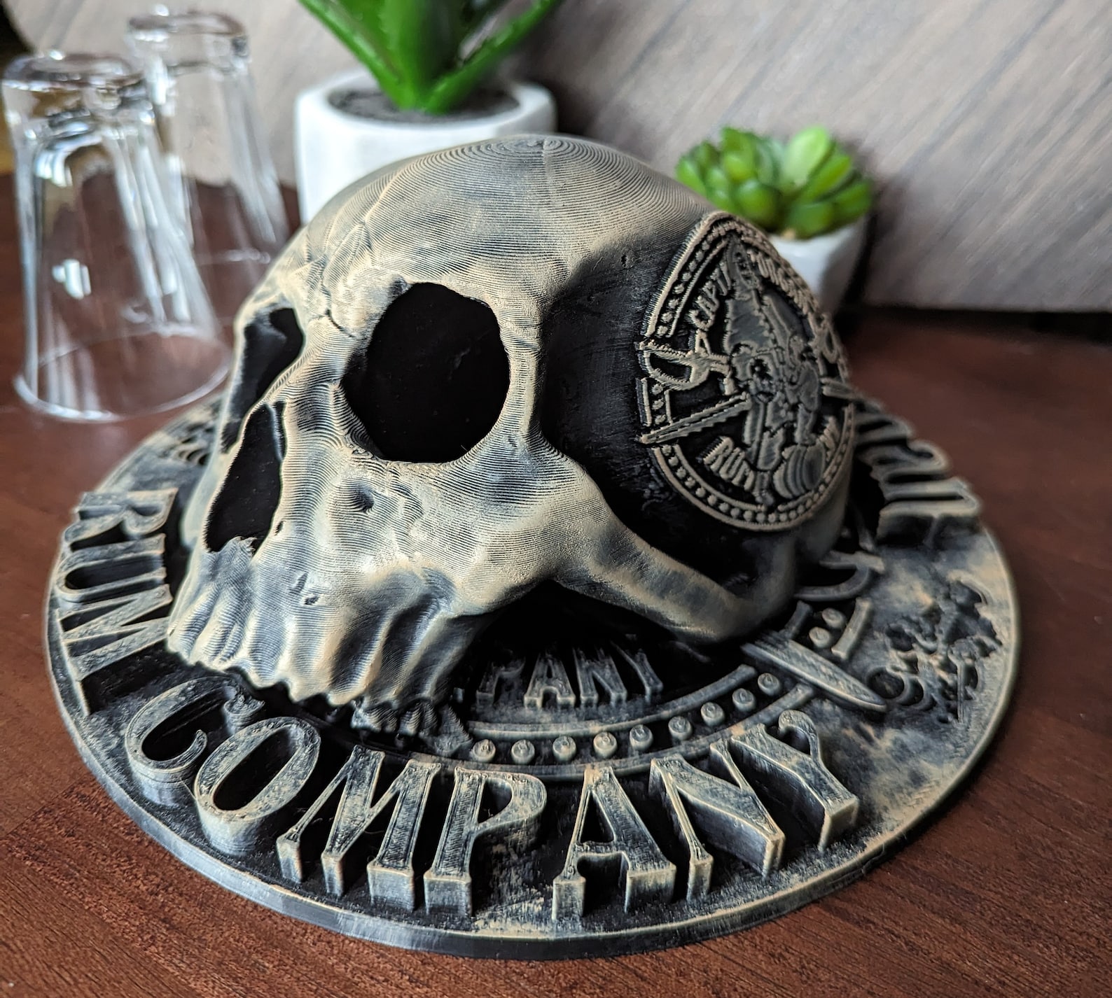 Captain Morgan Rum Skull Decorative Man Cave Bar Ornament - Etsy