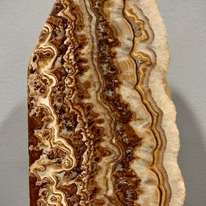 Dendritic Banded Calcite Slab With Raw Edge - Pick Your Favorite! - Etsy