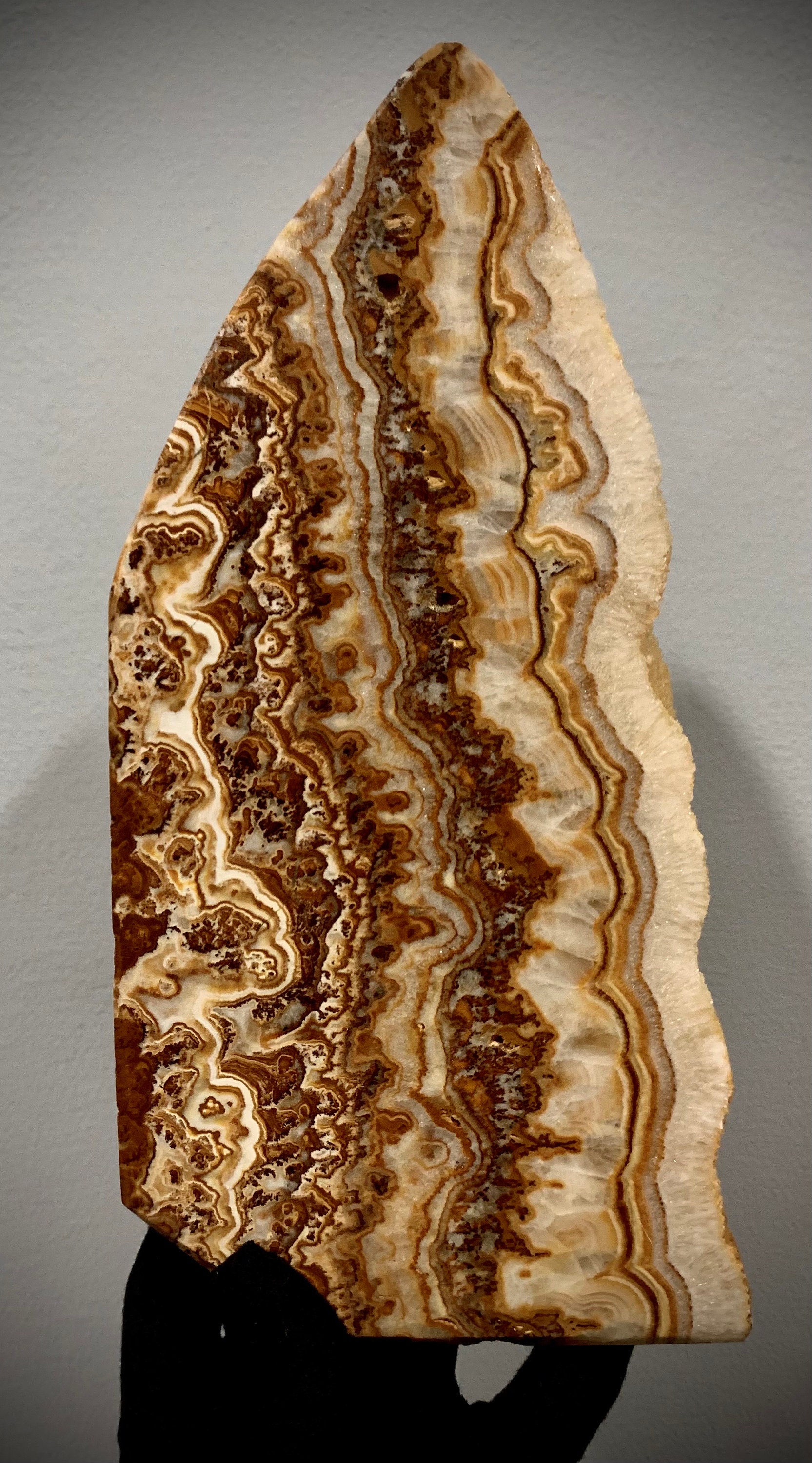 Dendritic Banded Calcite Slab With Raw Edge - Pick Your Favorite! - Etsy