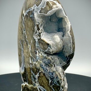 Volcano Agate Freeform With Incredible and Rare Blue Boytroidal Druzy ...